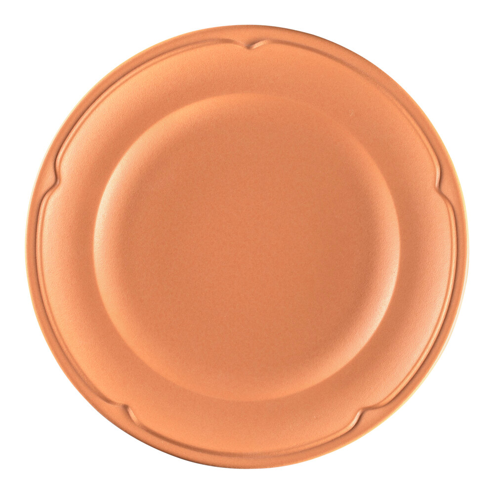 RAK Porcelain Tero Prima 8" Terra Cotta Porcelain Scalloped Flat Plate ...