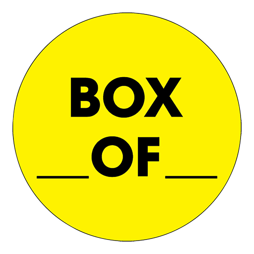 Tape Logic 2" Box Of Inventory Fluorescent Yellow Semi-Gloss Paper ...