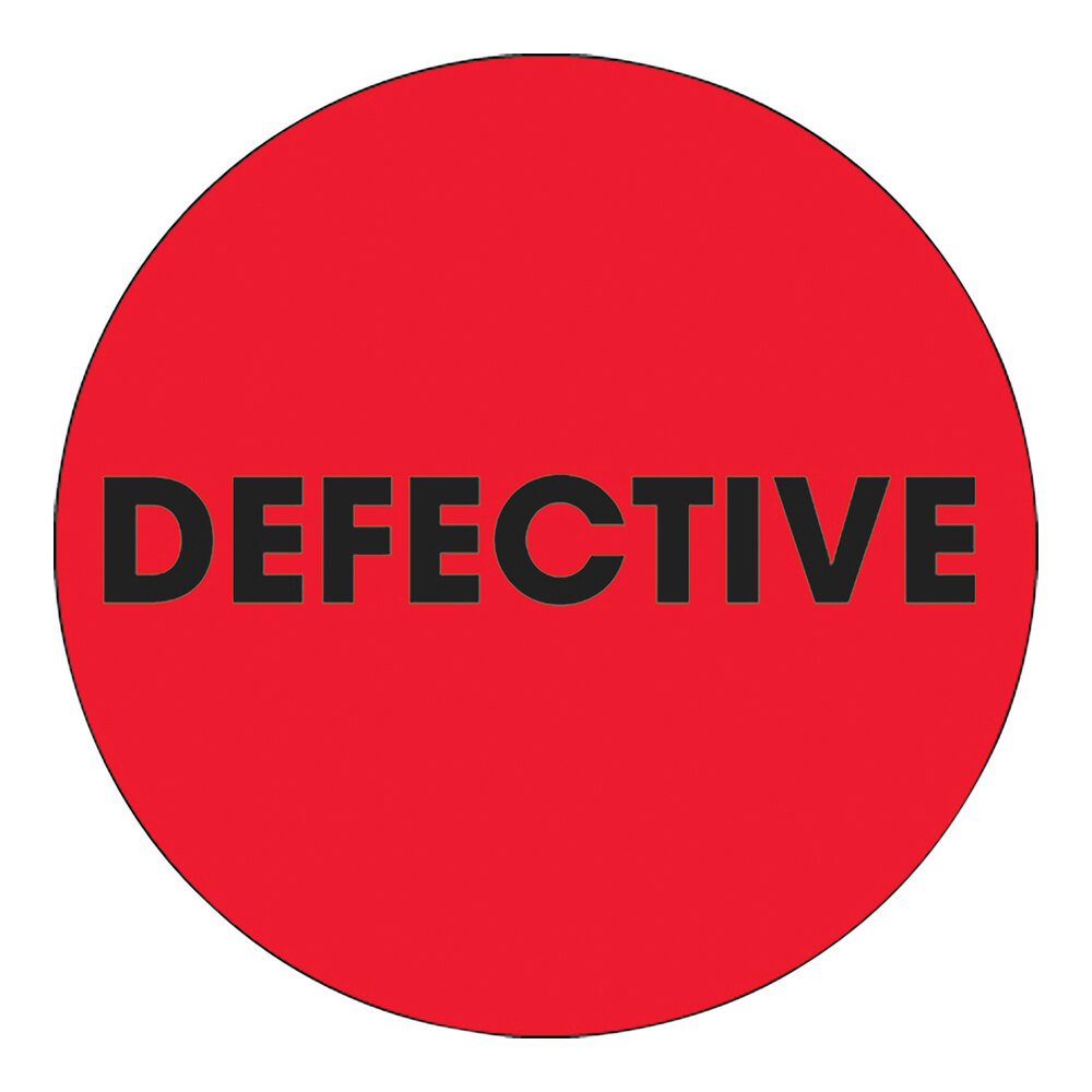 Tape Logic 2" Defective Inventory Fluorescent Red Semi-Gloss Paper ...