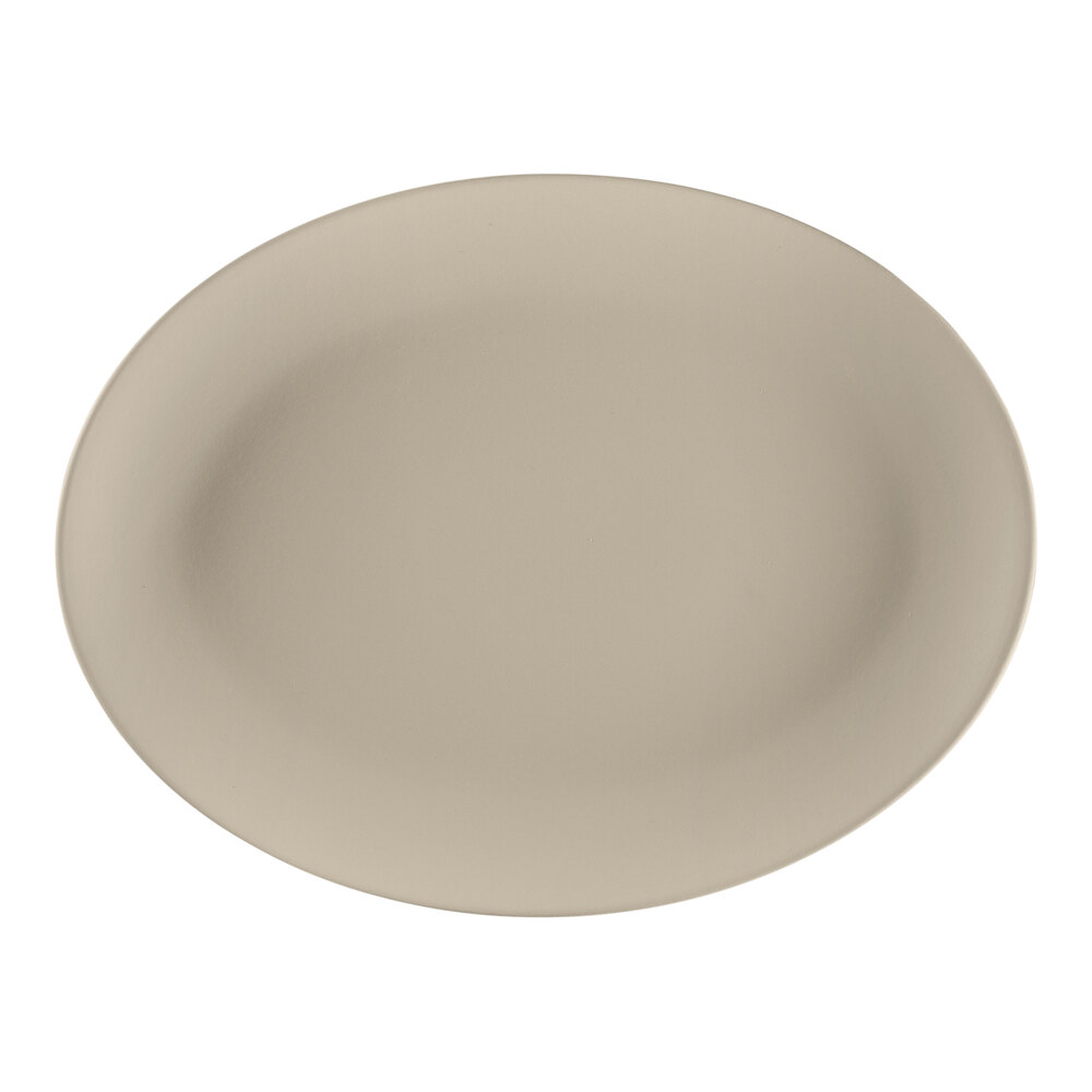 RAK Porcelain Argila Epura 14 3/16" x 10 5/8" Gray Porcelain Oval ...