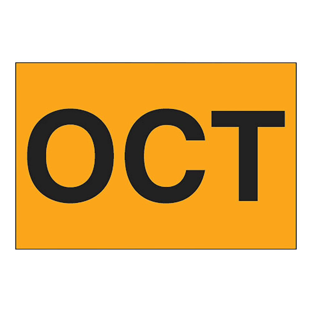 Tape Logic 2" x 3" October Fluorescent Orange Semi-Gloss Paper ...