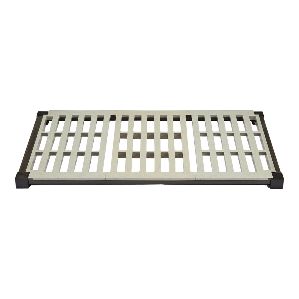 Cambro EWSSKA1436V580 36" x 14" Brushed Graphite Vented Shelf Add-On ...