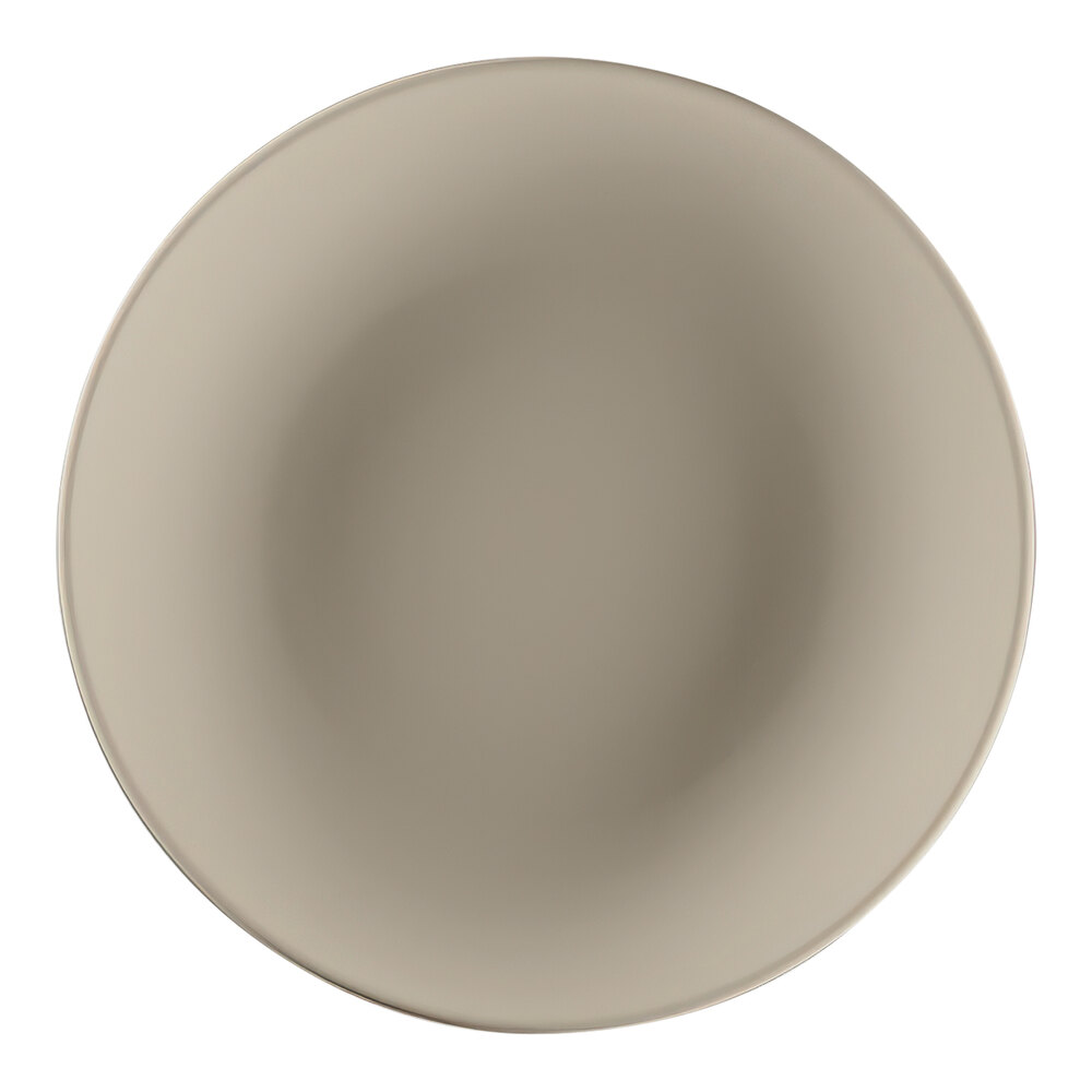 RAK Porcelain Argila Epura 11 11/16" Gray Porcelain Deep Coupe Plate ...