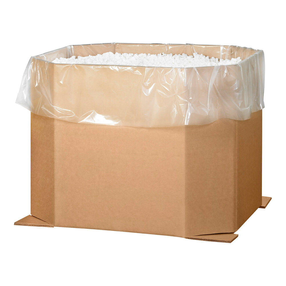 Lavex 46" x 38" x 36" Kraft Corrugated HSC Octagonal Shipping Bulk Bin ...