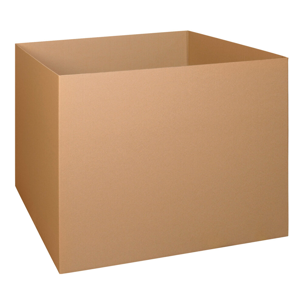 Lavex 48" x 40" x 36" Kraft Corrugated Gaylord Single-Walled Shipping ...