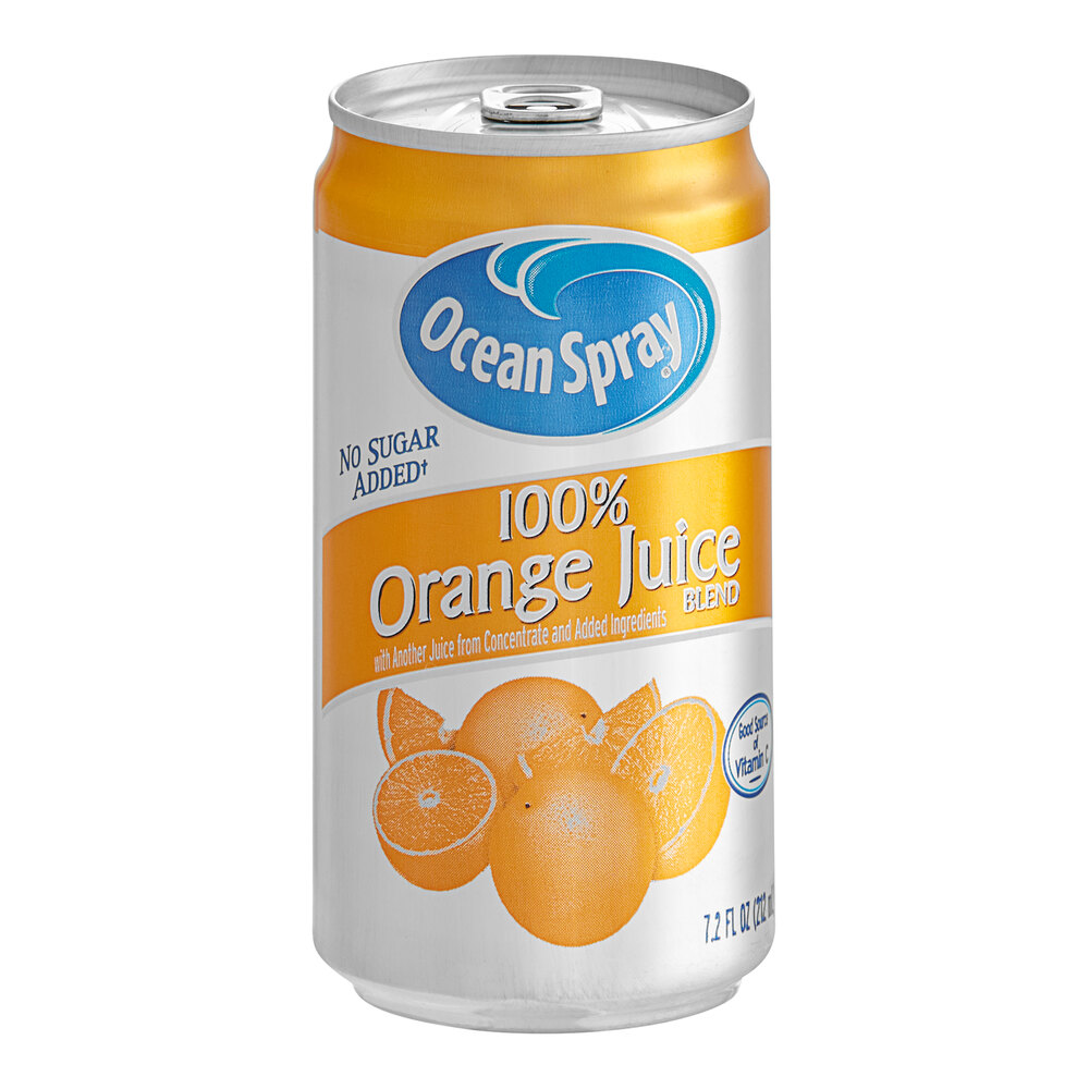 Ocean Spray Orange Juice Blend 7.2 fl. oz. Can - 24/Case
