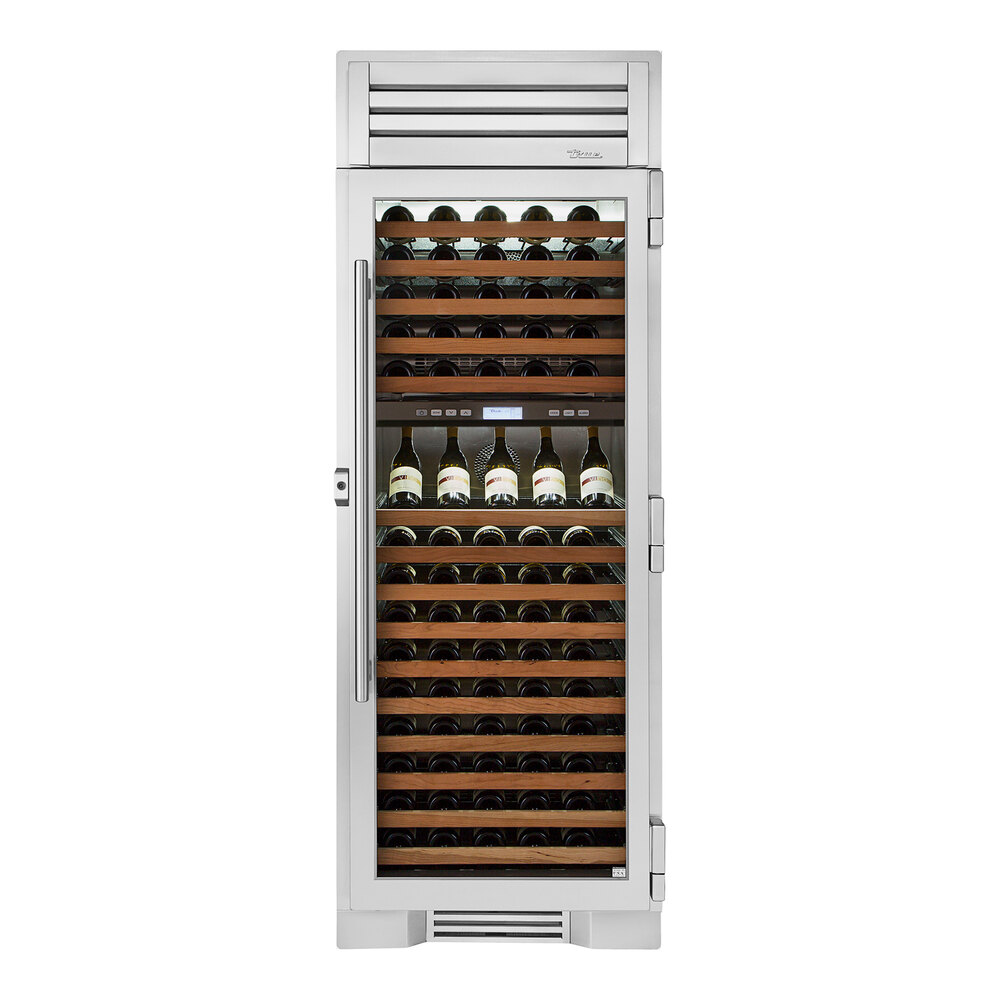 True TC-30DZW-R-SG-C-H04K 30" Stainless Steel 150-Bottle Dual Zone ...