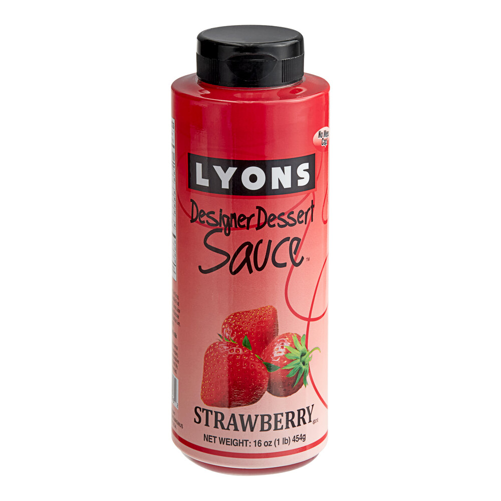 Lyons Designer Dessert Strawberry Flavoring Sauce 12 fl. oz. (16 oz.)