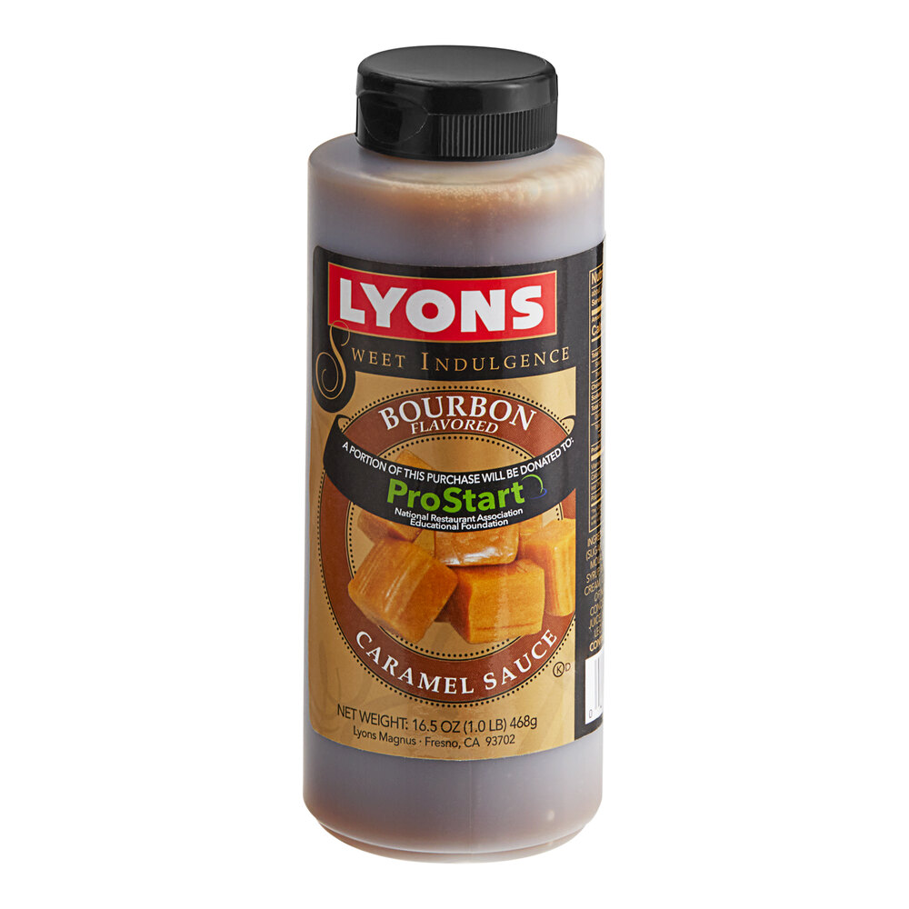 Lyons Sweet Indulgence Bourbon Caramel Flavoring Sauce 12 fl. oz. (16.5 ...