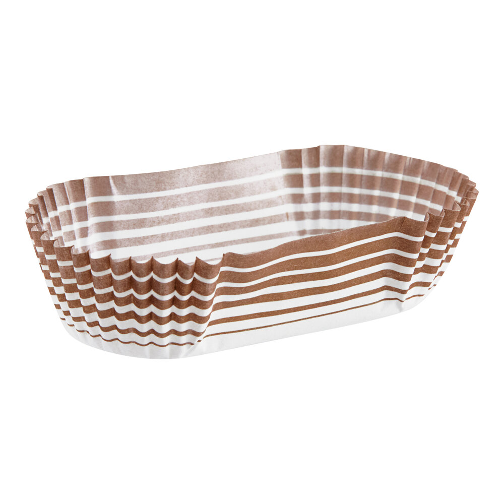 Novacart 2 1/8" x 1" x 3/4" Brown Oval Baking / Candy Cup - 2,000/Case