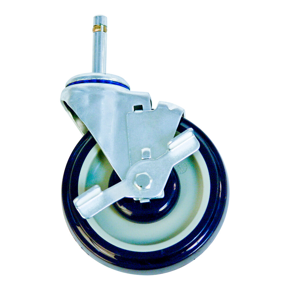 New Age C483 5" Polyurethane Swivel Stem Caster with Brake for 98678