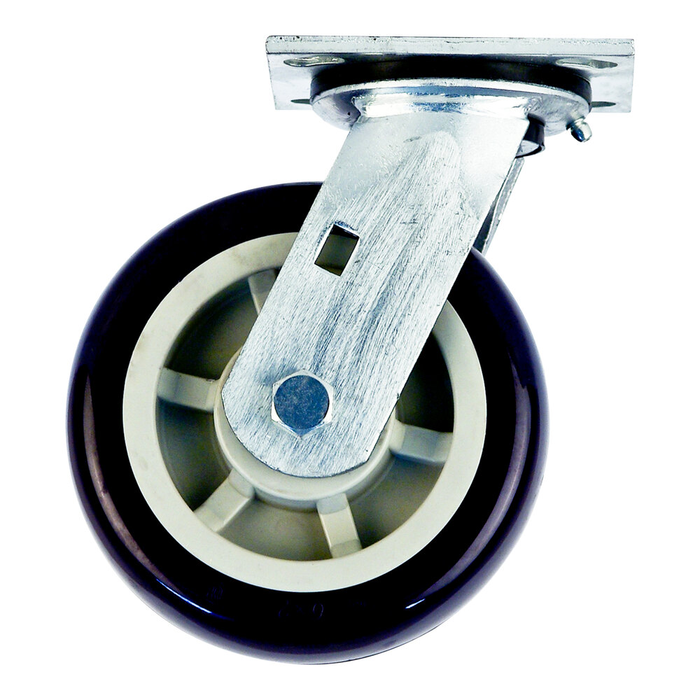 New Age C510 6" Polyurethane Swivel Plate Caster