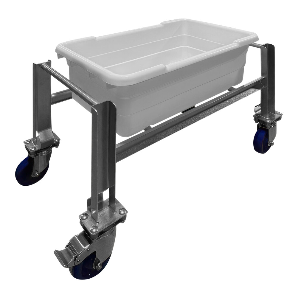 SSL Industries 31" x 17 1/4" x 18" Stainless Steel 1-Lug / Tote Cart ...