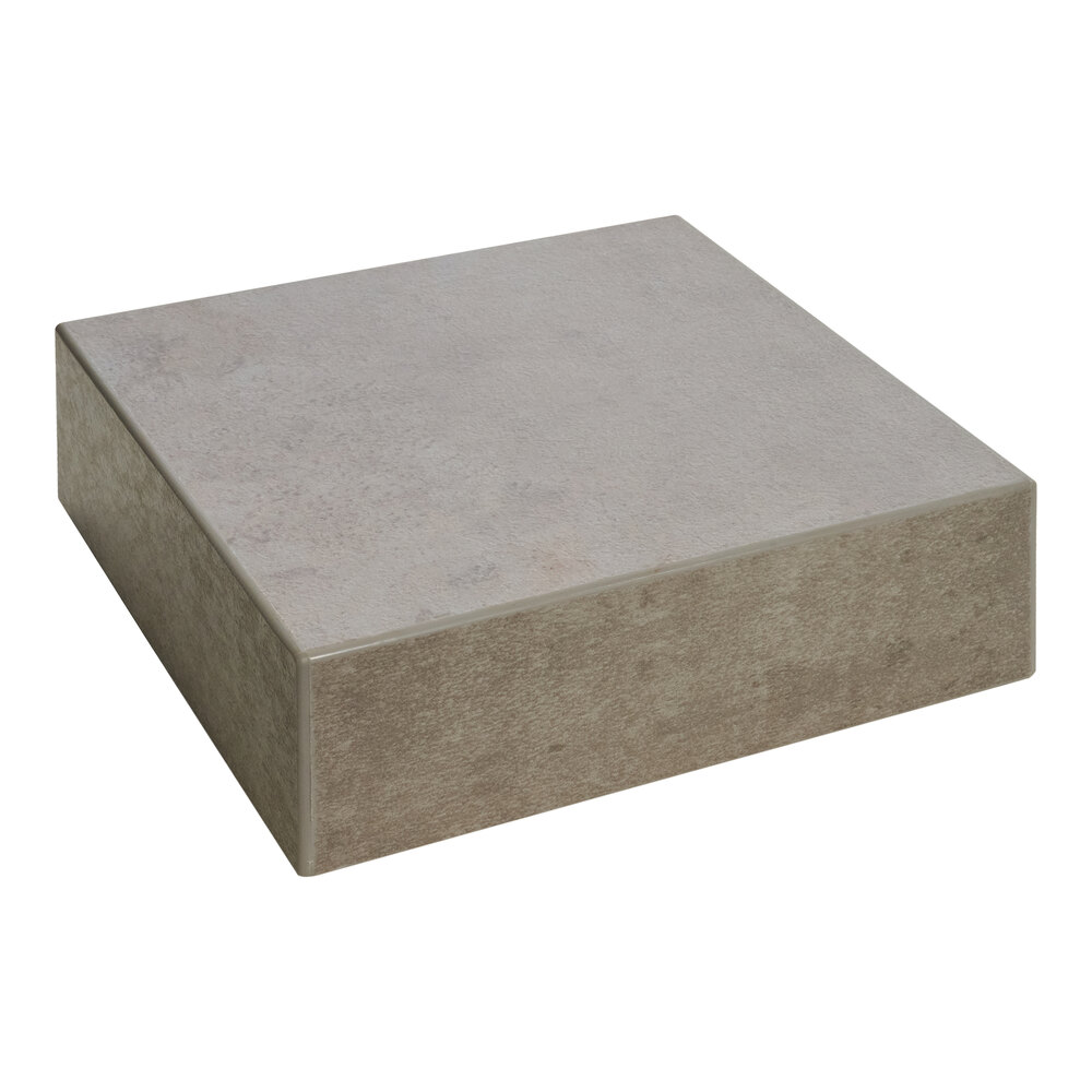 BFM Seating Midtown 6" x 6" Textured Concrete Square Laminate Indoor ...