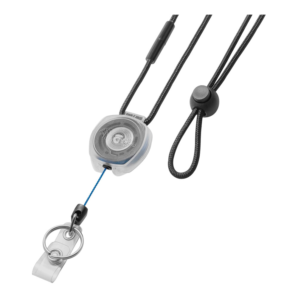 KEY-BAK Sidekick Clear Keychain / ID Badge Holder with Lanyard, Dual ...