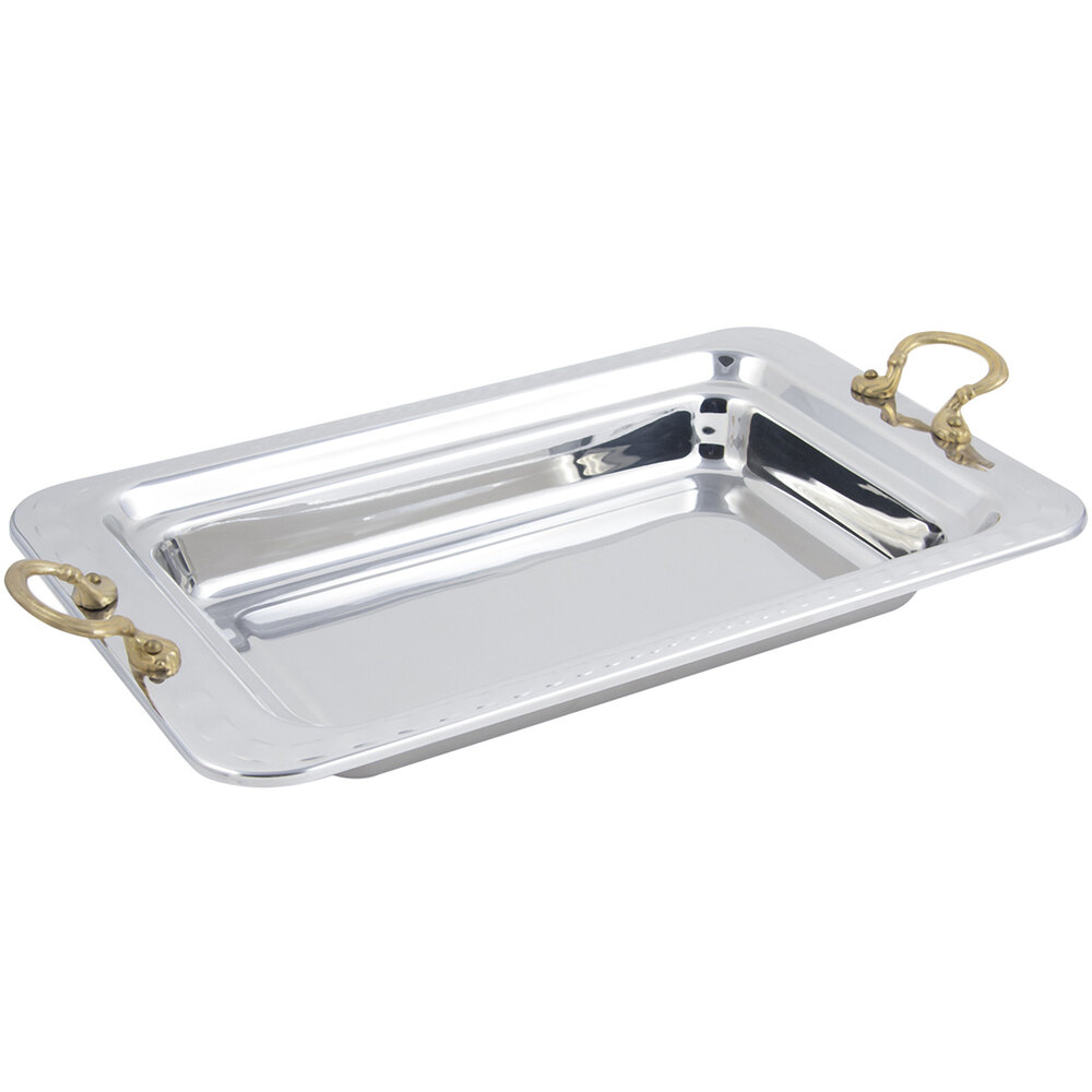 Bon Chef 5606HR 20" x 12" x 2" Stainless Steel 1 Gallon 3/4 Size ...