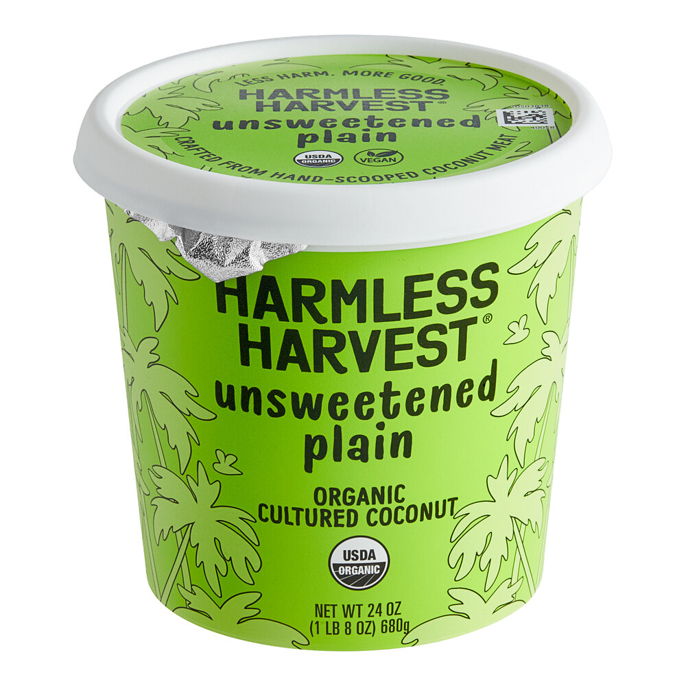 Harmless Harvest Plain Unsweetened Dairy-Free Yogurt Alternative 24 oz ...