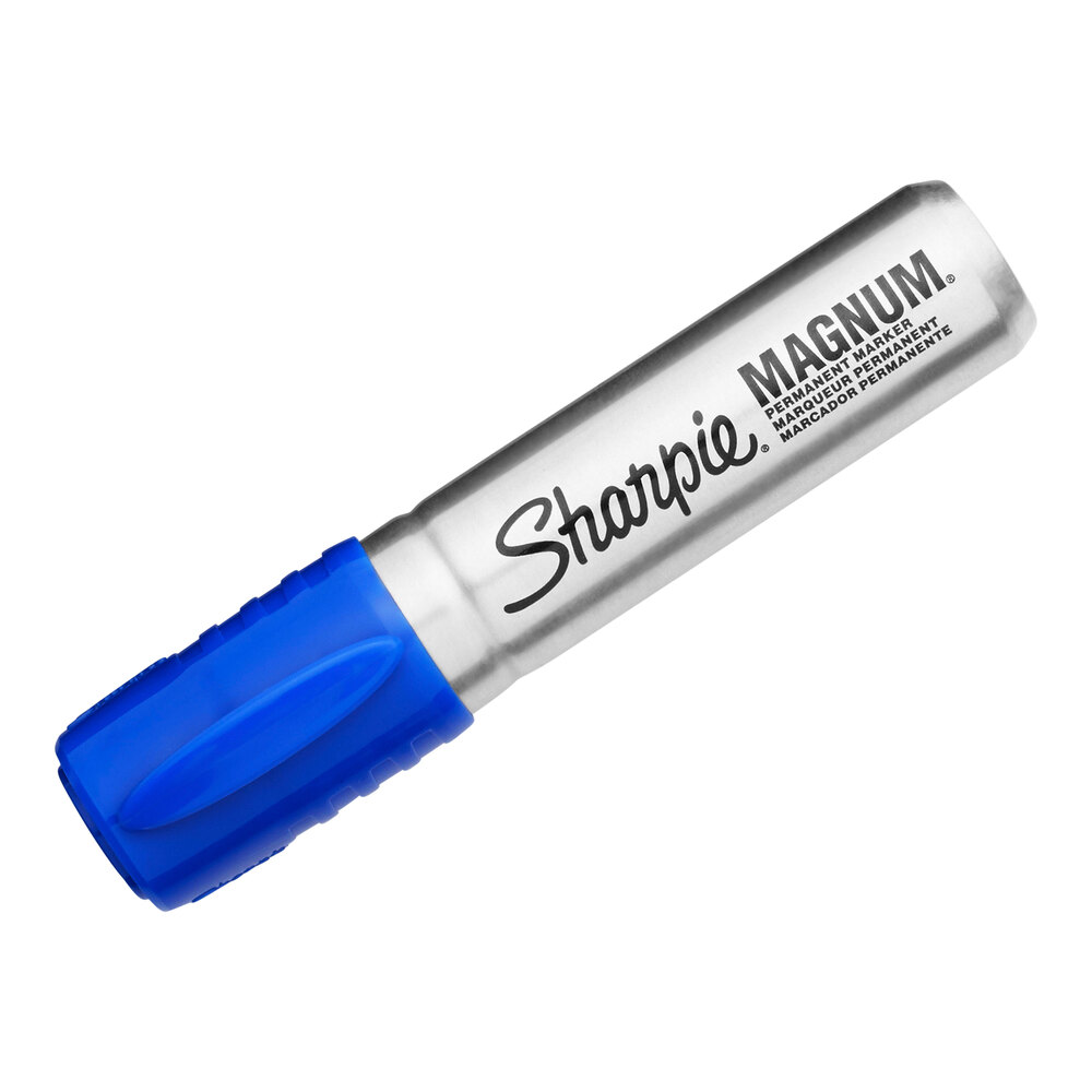 Sharpie 44003 Magnum Blue XL Chisel Tip Permanent Marker