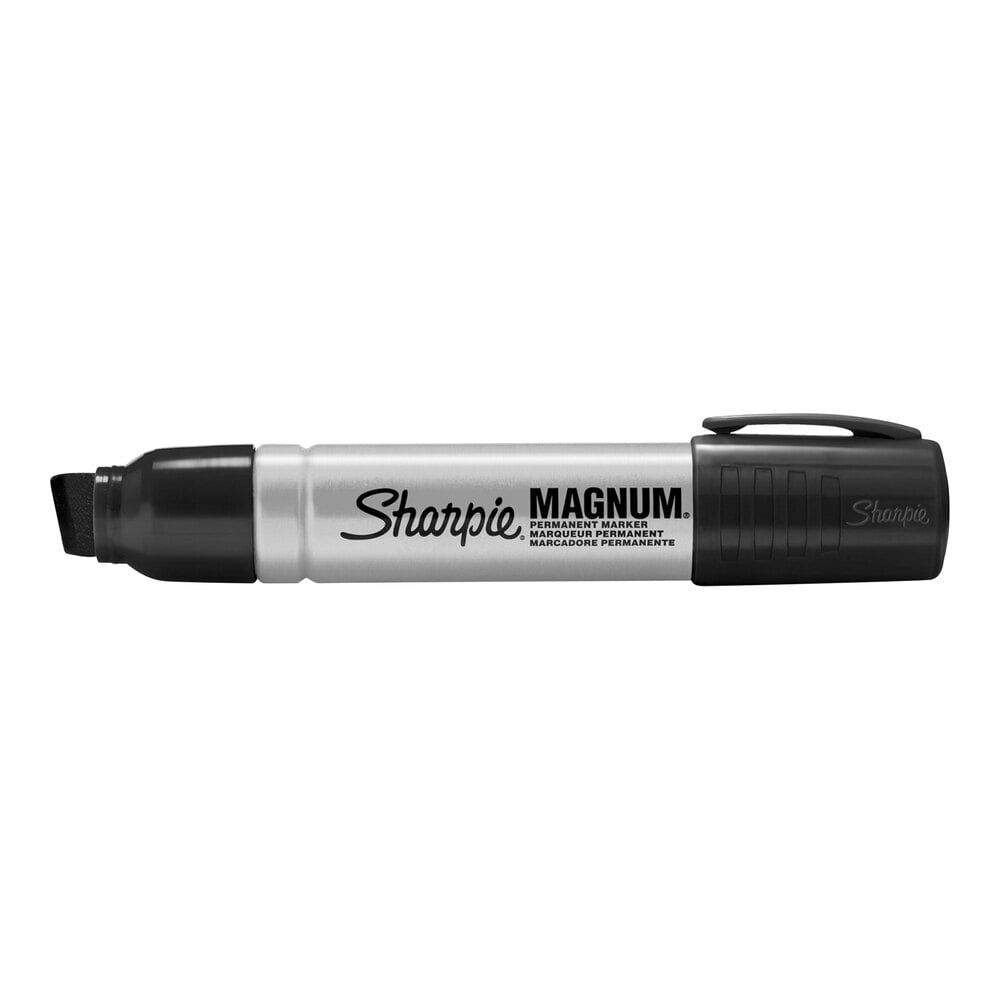 Sharpie 44001A Magnum Black XL Chisel Tip Permanent Marker