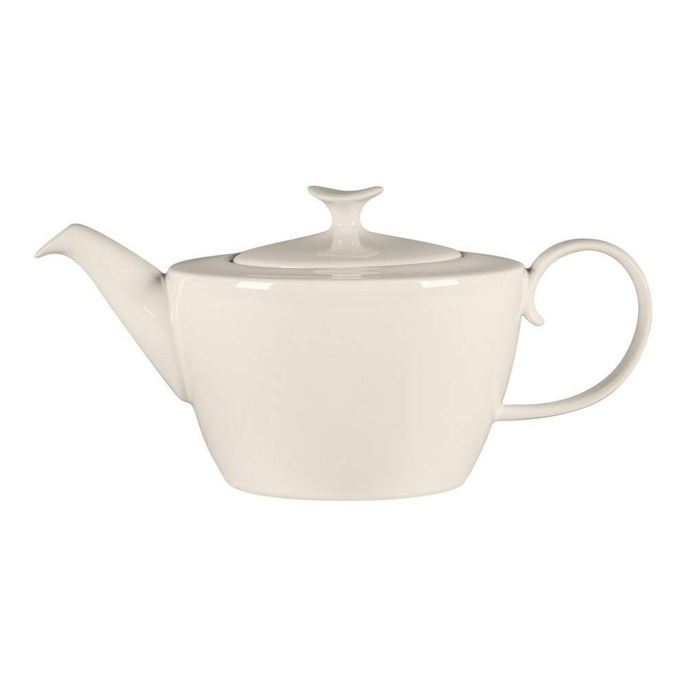 RAK Porcelain Bravura 40.6 oz. Bone China Teapot with Lid - 4/Case