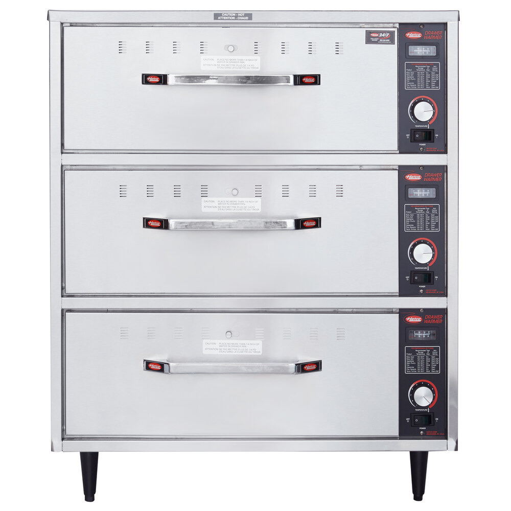 Hatco HDW-3 Freestanding Three Drawer Warmer - 120V, 1350W