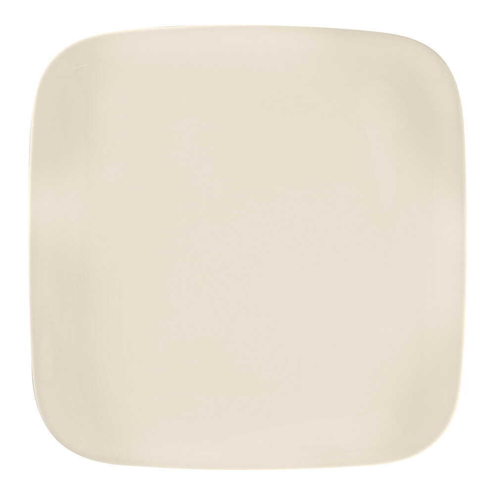 RAK Porcelain Bravura 10" Bone China Square Flat Plate - 12/Case