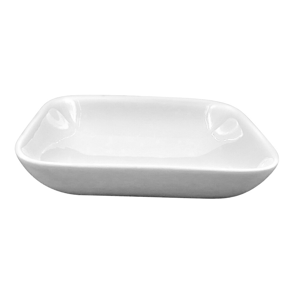 RAK Porcelain Classic Polaris 6" Bright White Porcelain Square Dish ...
