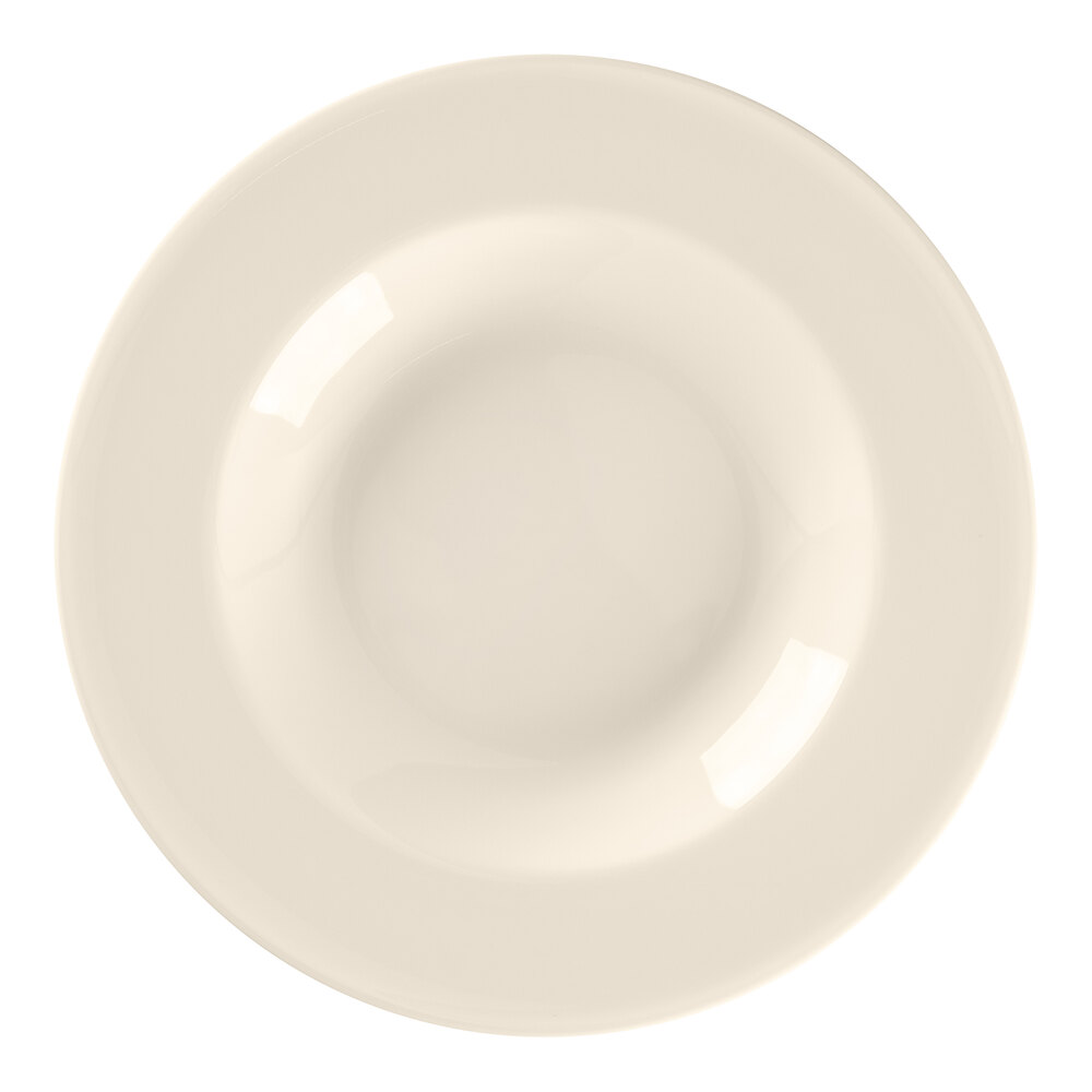 RAK Porcelain Bravura 11" Bone China Round Deep Plate with Rim - 12/Case