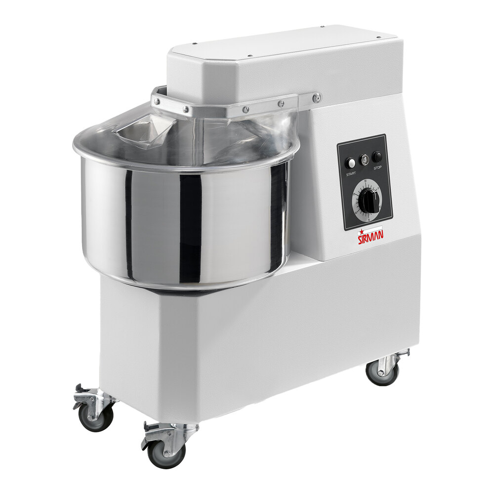 Sirman 40872068 HERCULES 20 21 Qt. / 35 lb. Spiral Dough Mixer - 110V, 1 hp