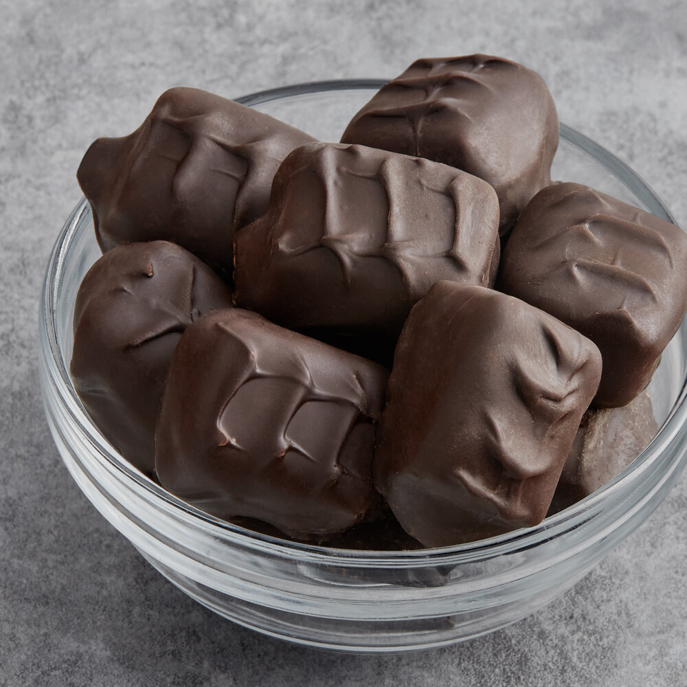 Albanese Dark Chocolate Covered Peanut Butter Meltaways 5 lb. - 2/Case