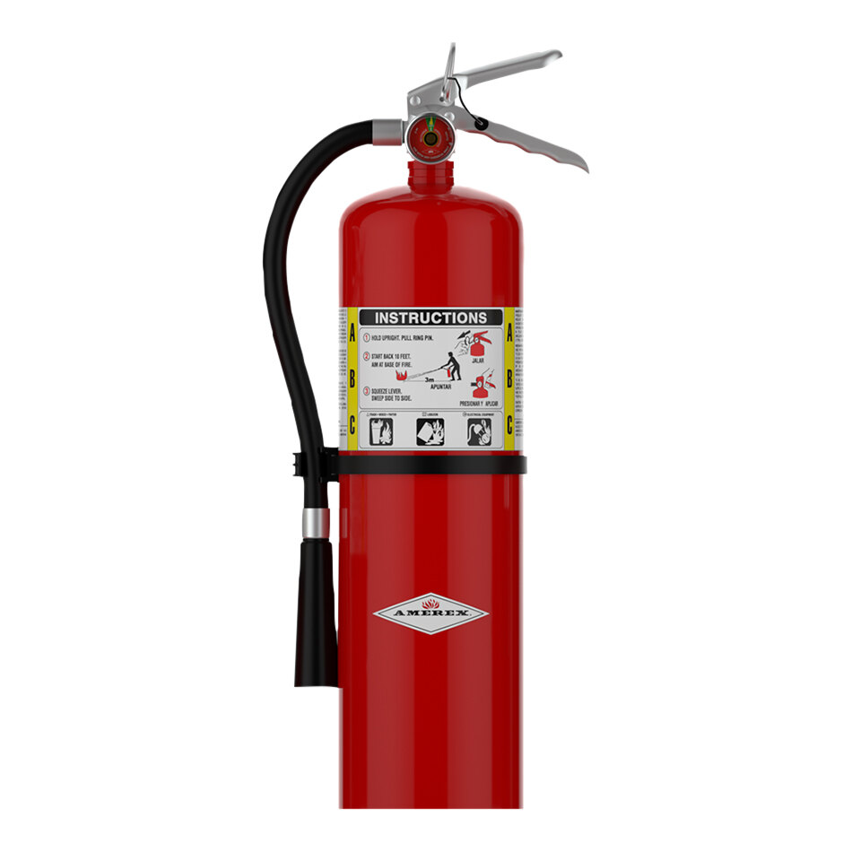 Amerex FE B456 10 lb. Dry Chemical ABC Fire Extinguisher with Wall ...