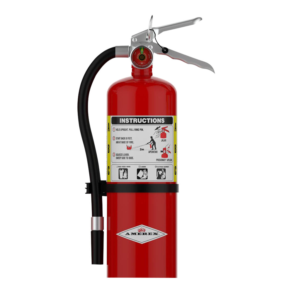 Amerex FE B402 5 lb. Dry Chemical ABC Fire Extinguisher with Wall ...