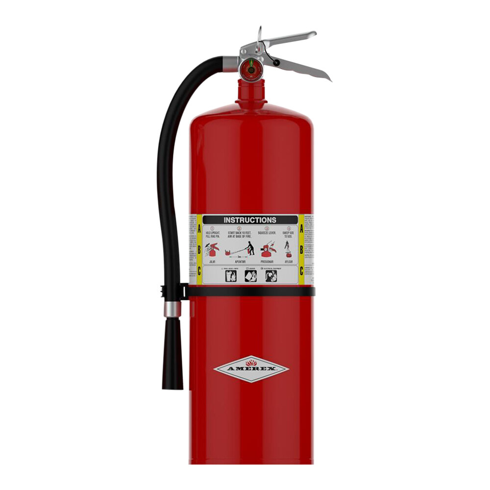 Amerex FE A411 20 lb. Dry Chemical ABC Fire Extinguisher with Wall ...