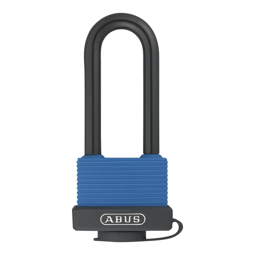 ABUS 70/45HB63 Brass Keyed Padlock with Blue Weather-Resistant Cover 6135
