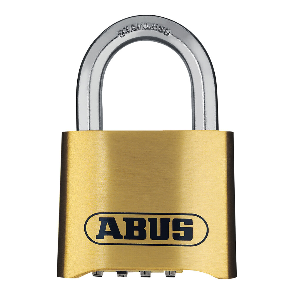 ABUS 180IB/50 Brass Combination Padlock with Stainless Steel Shackle 15812