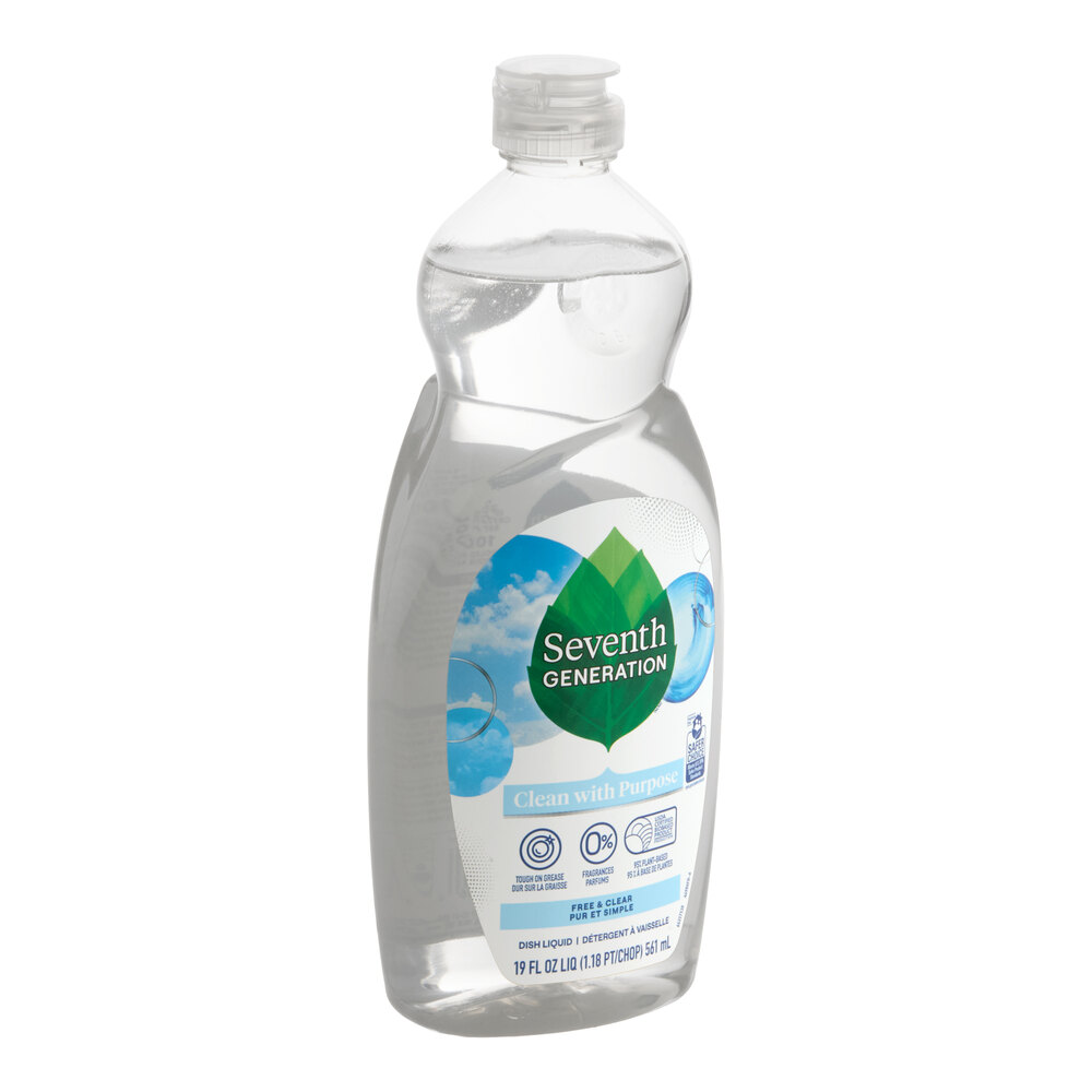 Seventh Generation 10732913449863 19 oz. Free & Clear Dish Soap