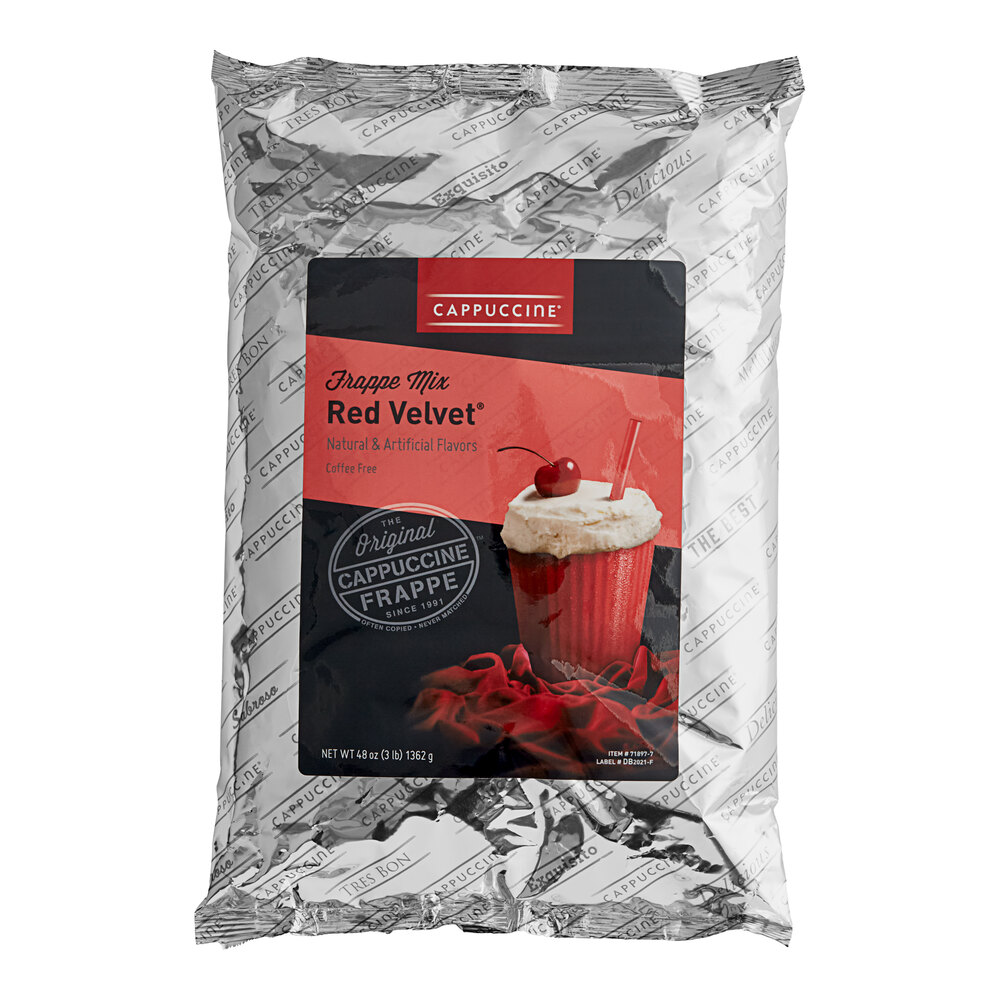 Cappuccine Red Velvet Frappe Mix 3 lb.