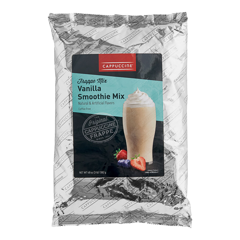 Cappuccine Vanilla Smoothie Frappe Mix 3 lb. - 5/Case