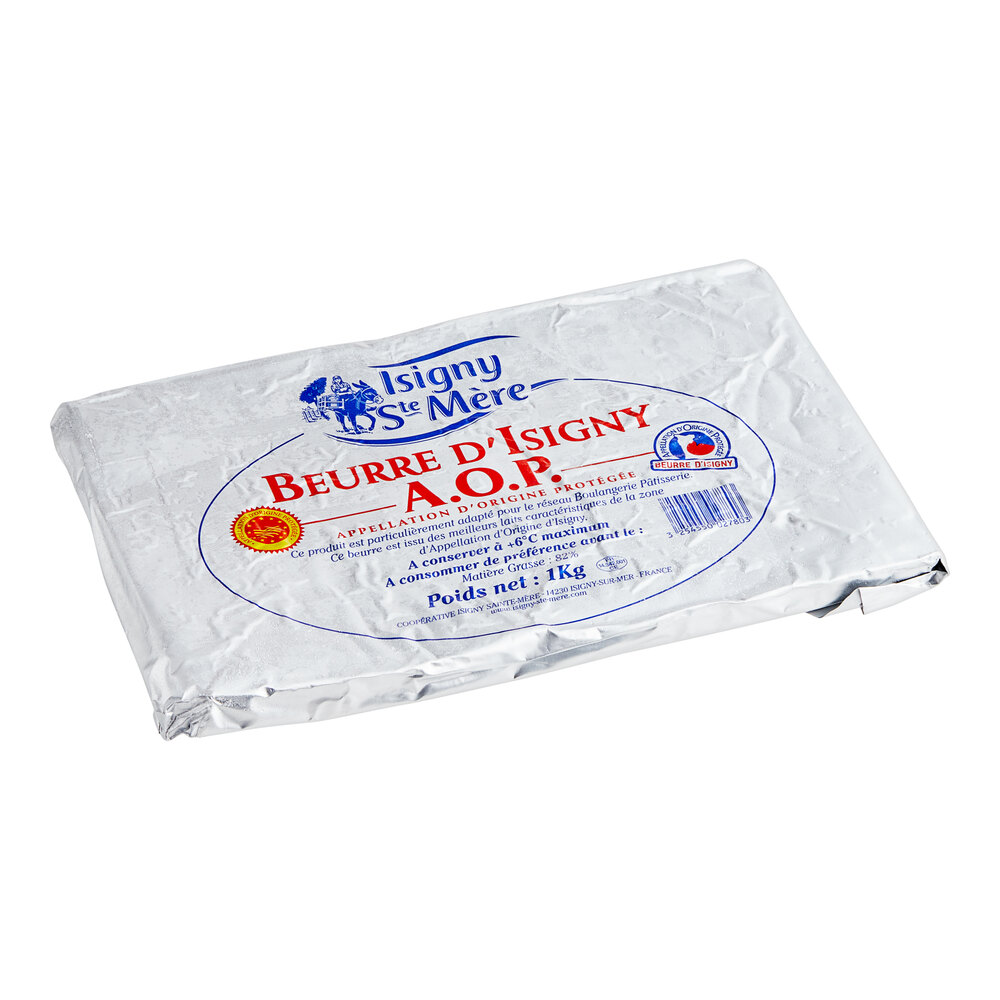 Isigny Sainte-Mere PDO Unsalted Lamination Butter Sheet 82% Butterfat 2 ...