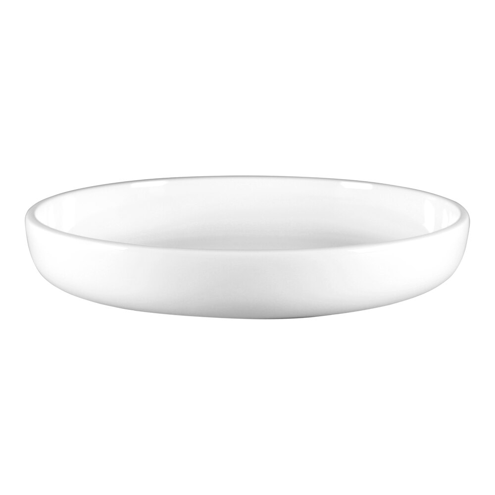 RAK Porcelain Rakstone Ease 10 3/16" White Round Deep Porcelain Plate ...