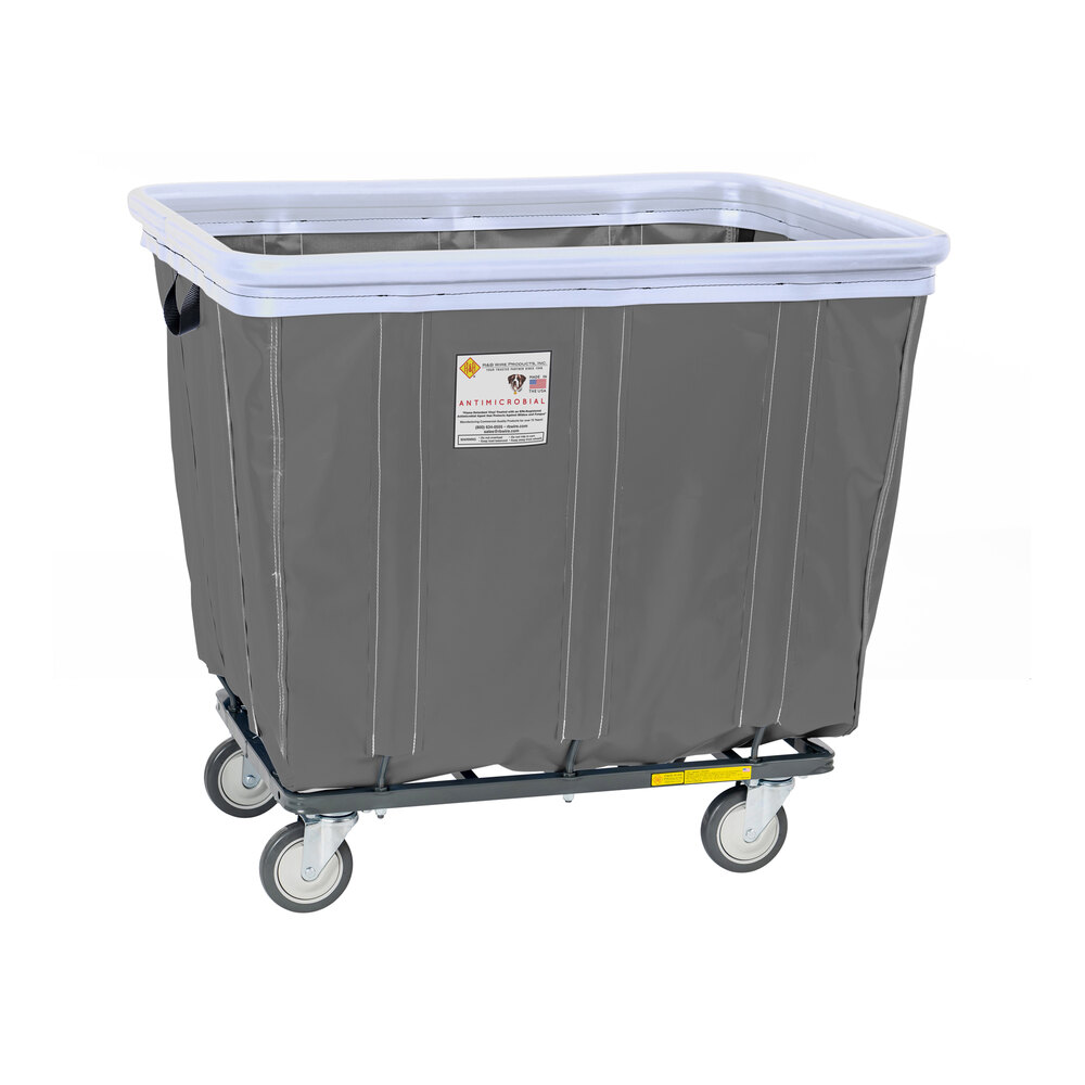 R&B Wire Products, Inc. 16 Bushel Gray Fully Sewn Antimicrobial Vinyl ...