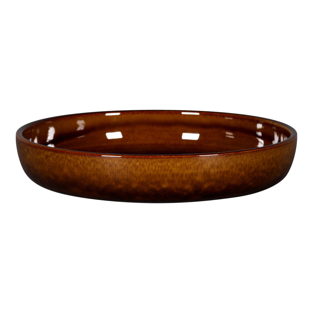 RAK Porcelain Rakstone Ease 9 5/16" Honey Round Deep Porcelain Plate ...