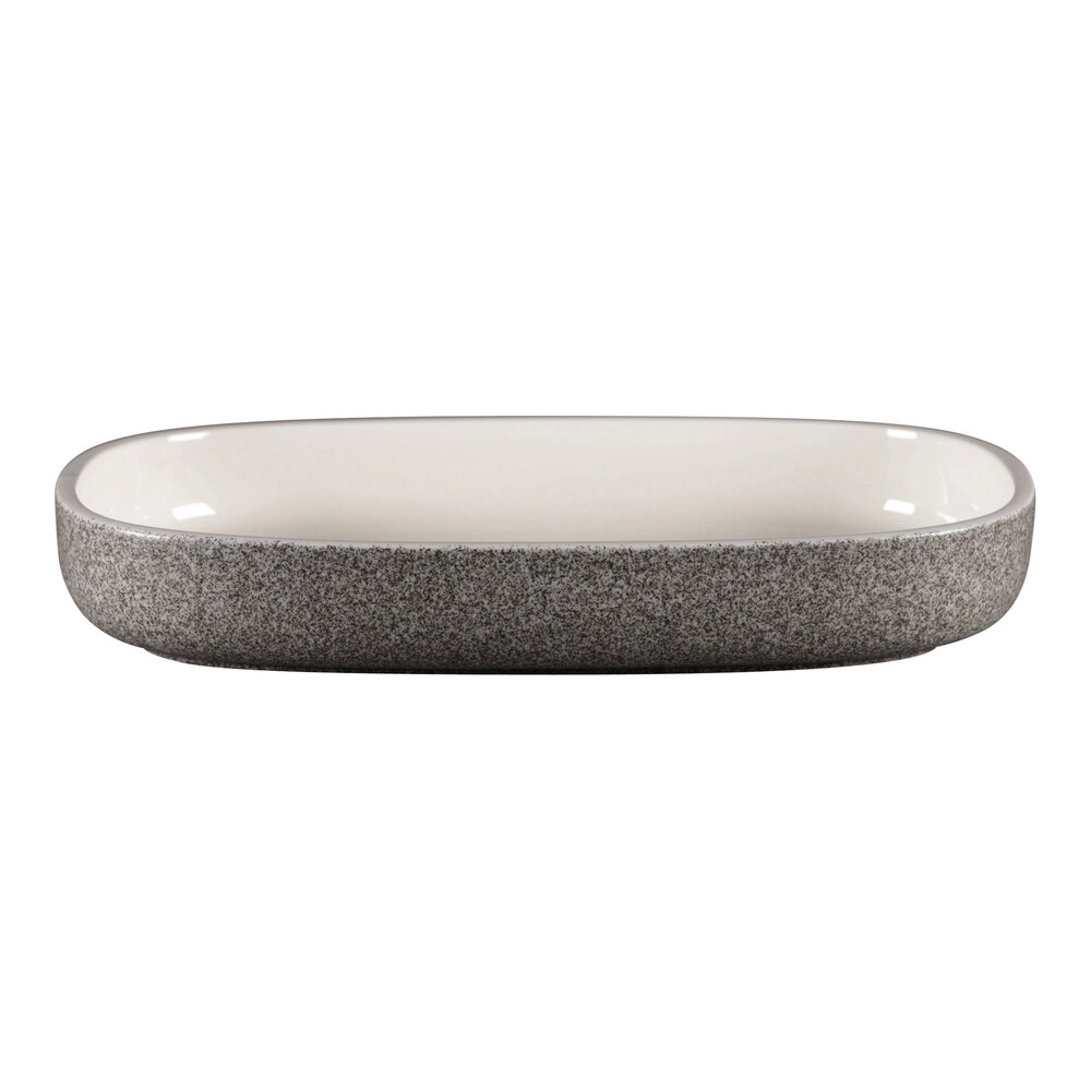 RAK Porcelain Rakstone Ease 11 13/16" x 8" Dual Oval Deep Porcelain ...