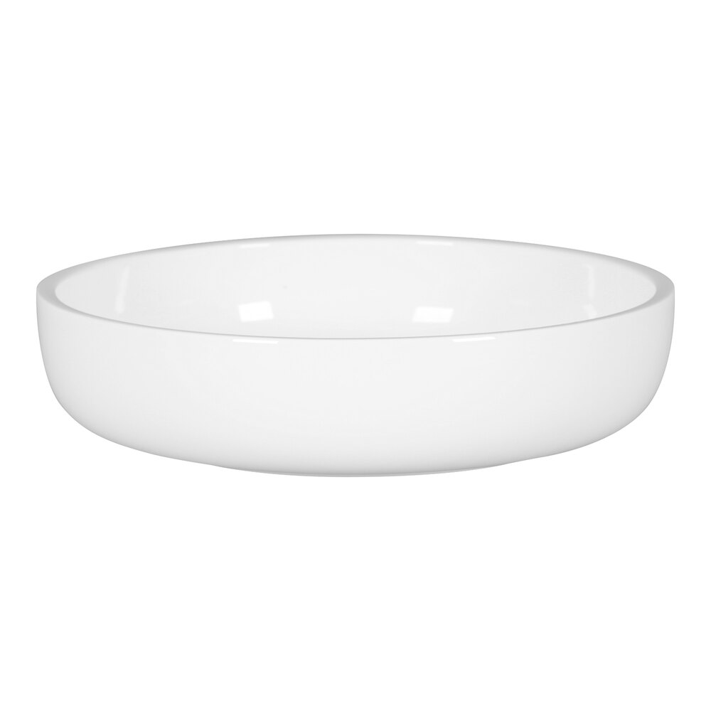 RAK Porcelain Rakstone Ease 7 13/16" White Round Deep Porcelain Plate ...