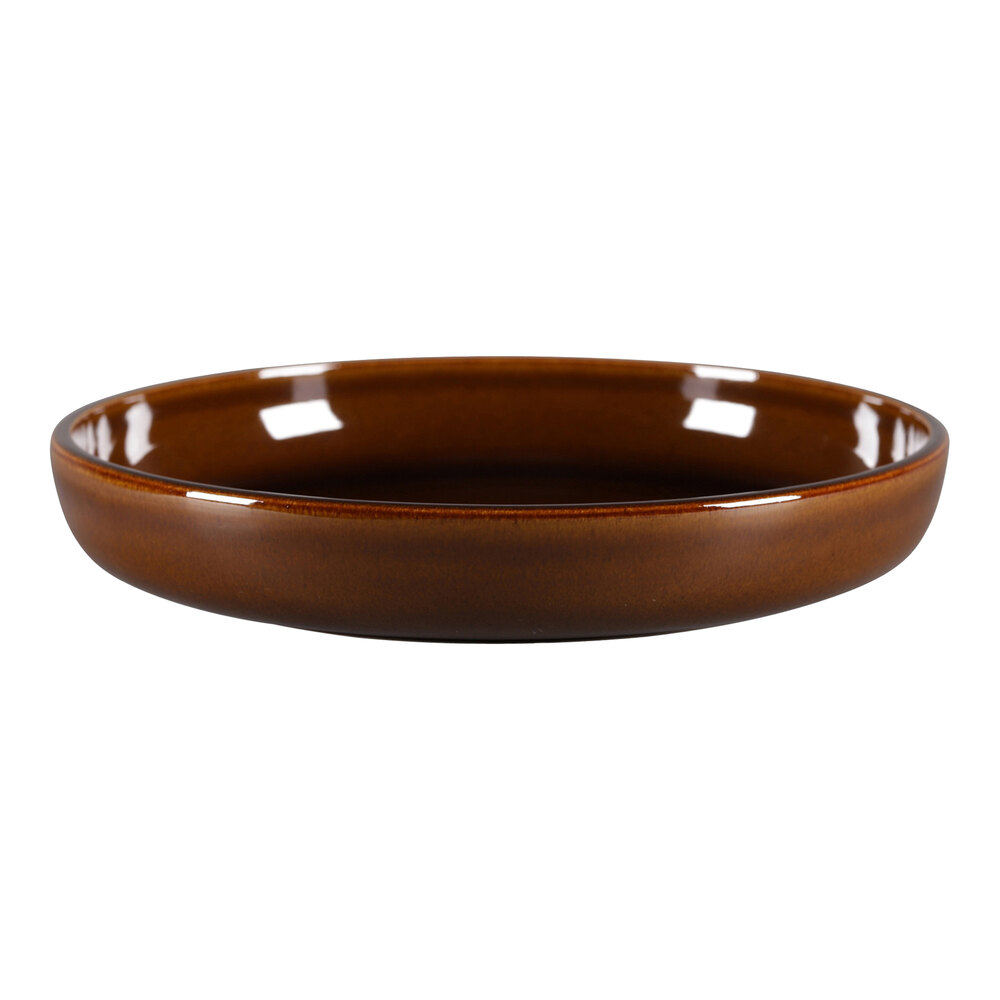 RAK Porcelain Rakstone Ease 10 3/16" Honey Round Deep Porcelain Plate ...