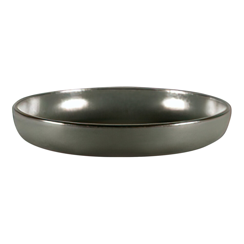 RAK Porcelain Rakstone Ease 10 3/16" Caldera Round Deep Porcelain Plate ...