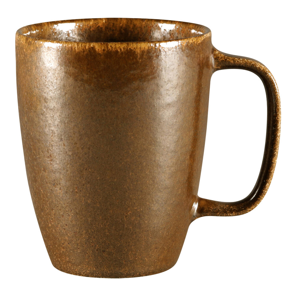 RAK Porcelain Ease 10.125 oz. Rust Porcelain Mug - 12/Case