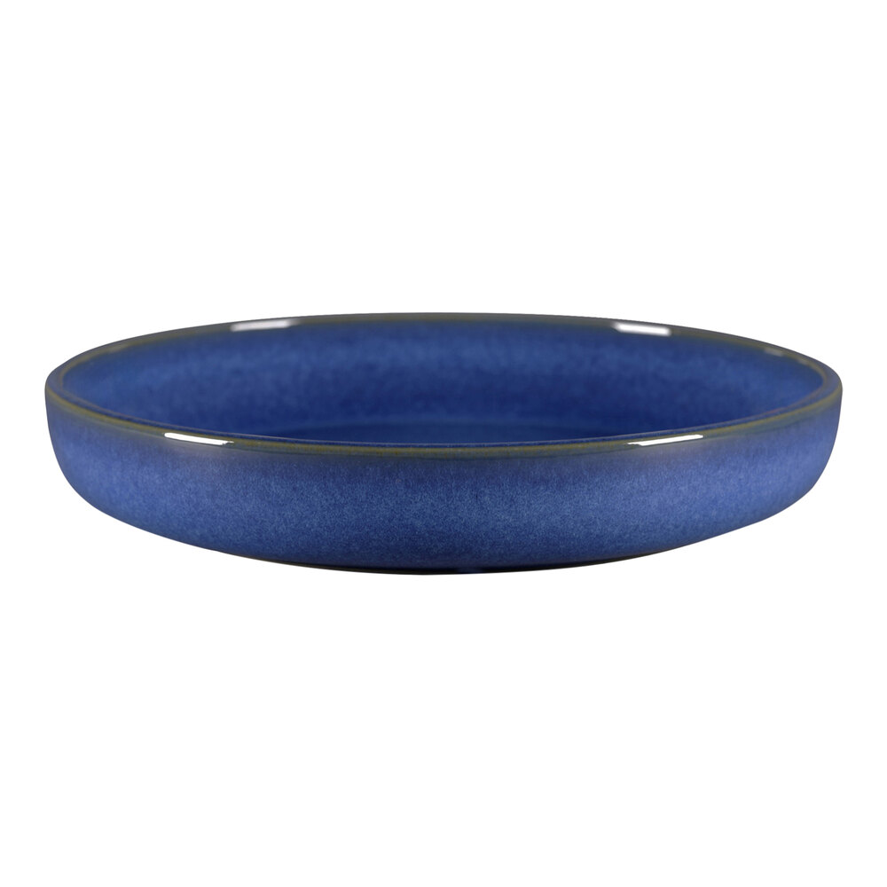 RAK Porcelain Ease 10 3/16" Cobalt Round Deep Porcelain Plate - 2/Case