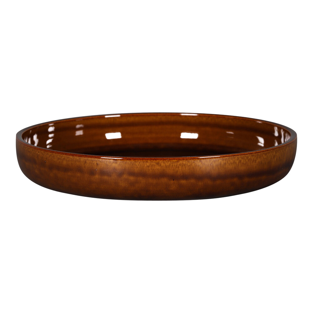 RAK Porcelain Rakstone Ease 11" Honey Round Deep Porcelain Plate - 2/Case