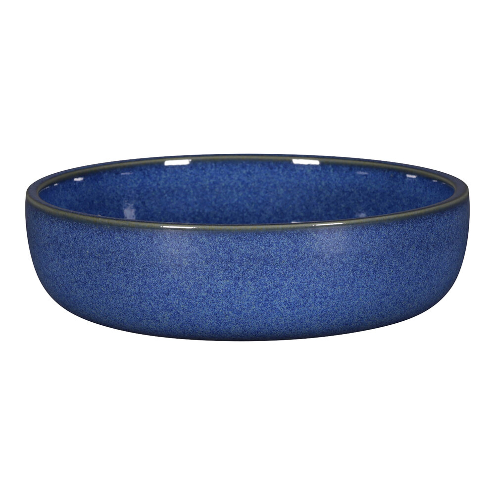 RAK Porcelain Rakstone Ease 6 5/16" Cobalt Round Deep Porcelain Plate ...